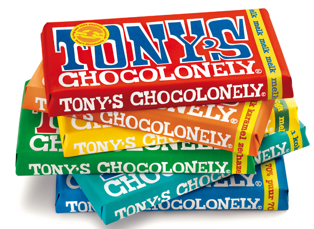 Tony chocolonely bedrukken met jouw logo of tekst